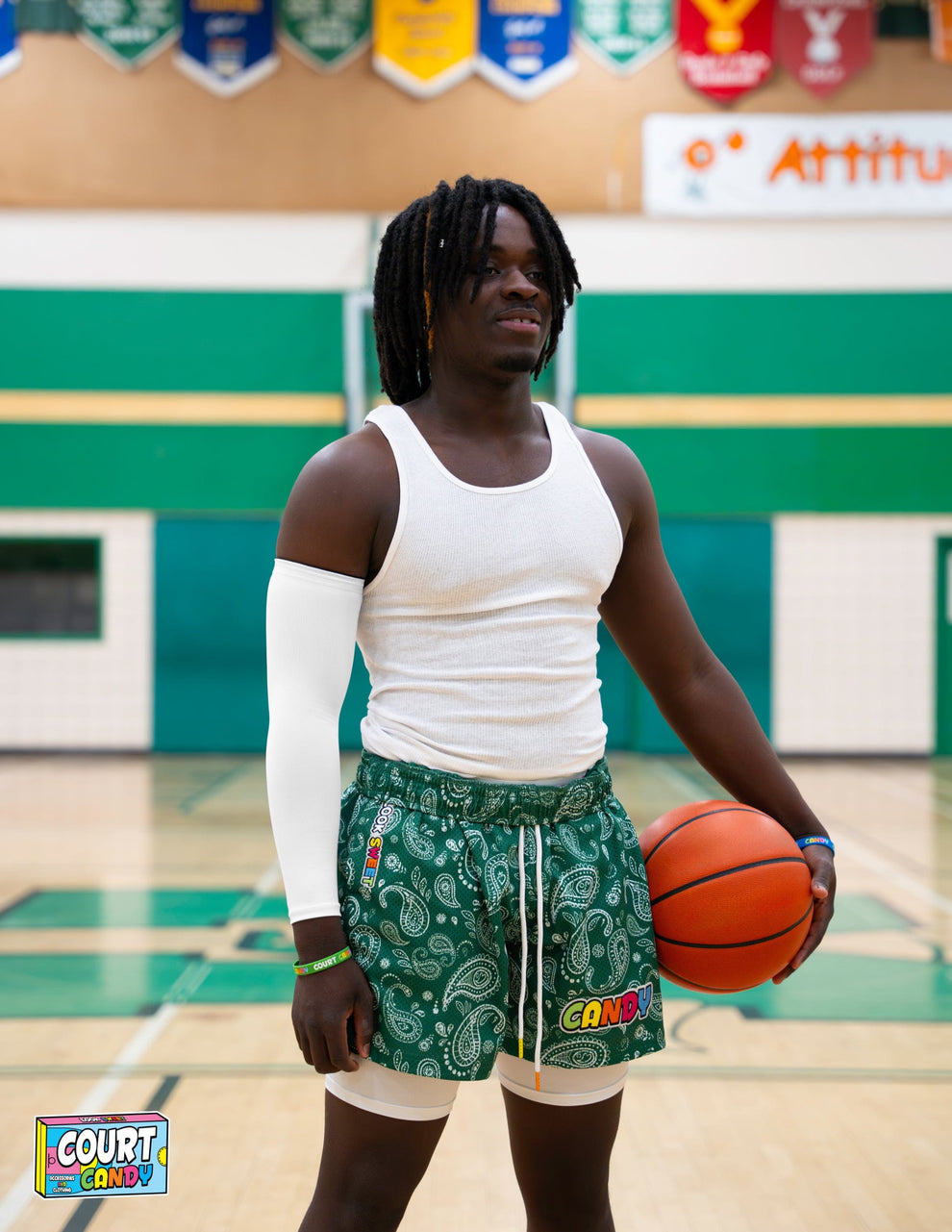 Basketball Compression Arm Sleeve | Look Sweet with Court Candy